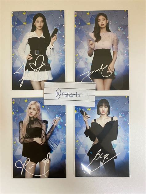 Globe X Blackpink Official Photocards Hobbies Toys Memorabilia