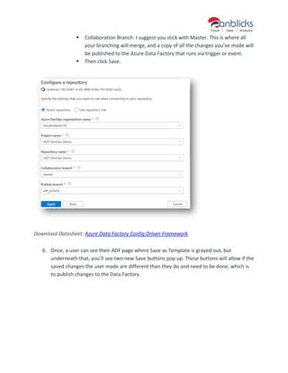 Connect Azure Data Factory Adf With Azure Devops Pdf
