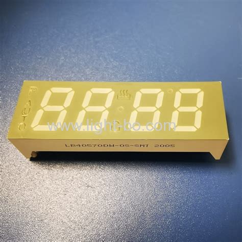 Ultra White 4 Digit 7 Segment Led Display Common Cathode For Oven Timer Control Manufacturers