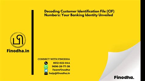 Decoding Customer Identification File Cif Numbers Your Banking