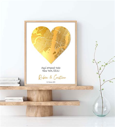 Personalized Heart Shaped Map Box Digital Download Couple Etsy