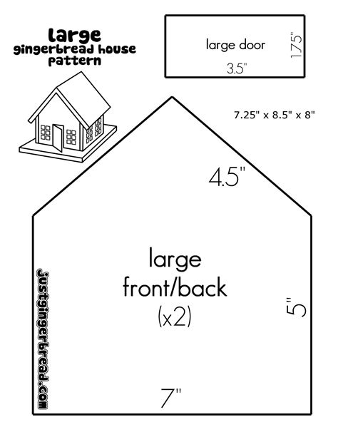 Printable Gingerbread House Templates
