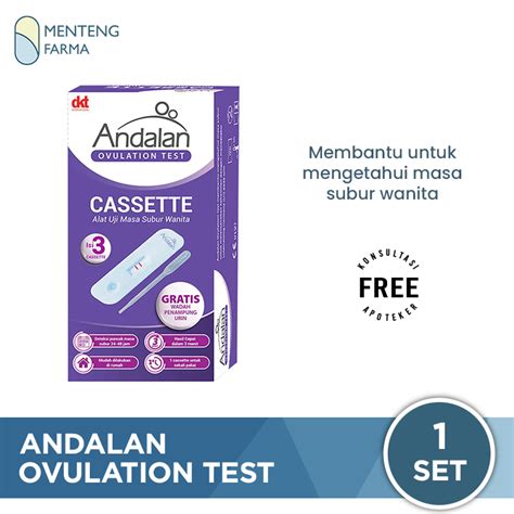 Andalan Ovulation Test Alat Uji Masa Kesuburan Wanita Apotek