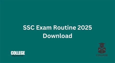 Ssc Exam Routine 2025 Download Collegebbro