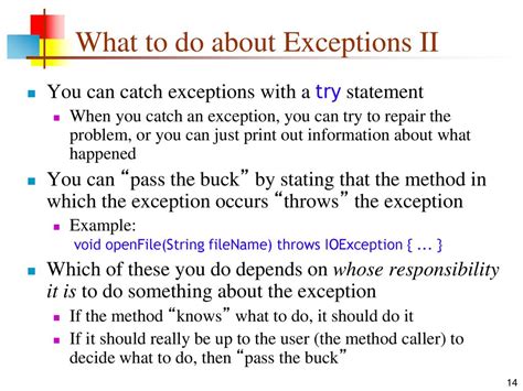 Exceptions 19 Feb Ppt Download