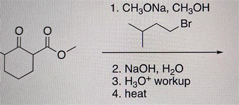 [answered] O 1 Ch3ona Ch3oh Br 2 Naoh H O 3 H3o Workup 4 Heat Kunduz