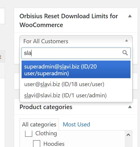 Orbisius Reset Download Limits For Woocommerce Orbisius