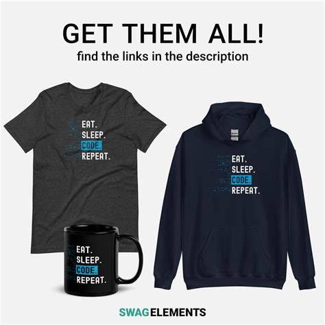 Eat Sleep Code Repeat Software Engineer Hoodie Unisex Programmer