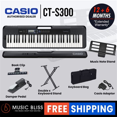 Casio Ct S300 61 Keys Casiotone Keyboard With Damper Pedal Keyboard