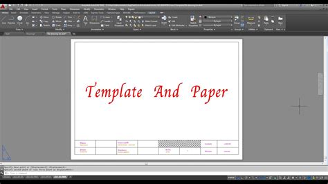 การสร้าง Template And Paper รับสอนautocad Youtube