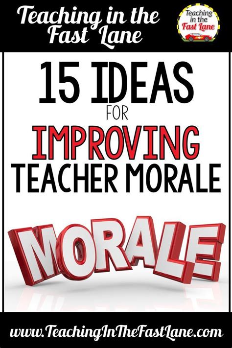 15 Ideas For Improving Teacher Morale Teacher Morale Elementary
