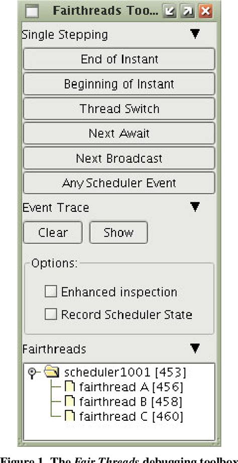 Figure 1 From Debugging Scheme Fair Threads Semantic Scholar