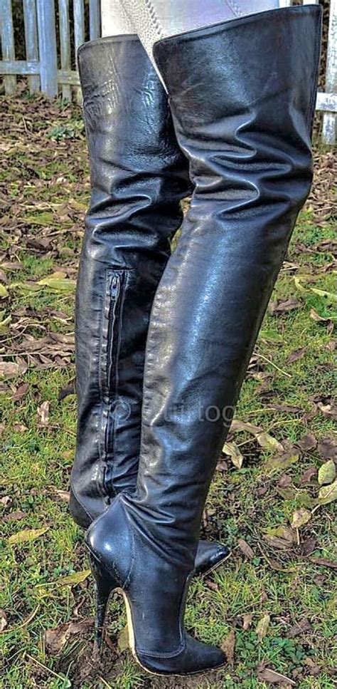 Otk Boot Thigh Boot Thigh High Boots Tall Boots Black Boots Shoe