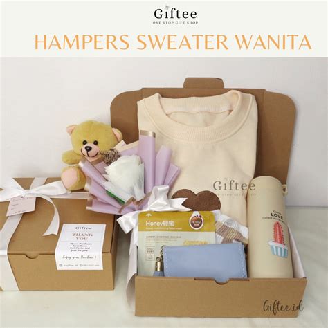 Jual Hampers Wanita Selena Sweater Kado Ulang Tahun Cewek Hadiah Wisuda Premium Buket Bunga