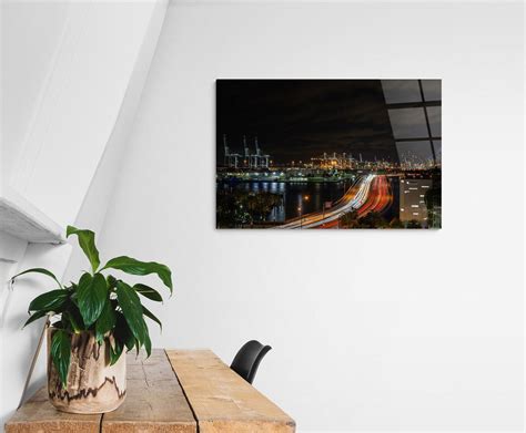 Bridge To Miami Glass Wall Art Splendfy