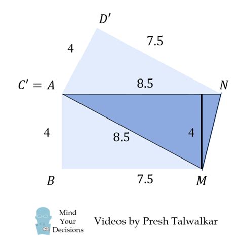 The Folded Rectangle Area Puzzle Mind Your Decisions
