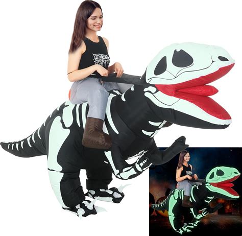 Panitay Halloween Inflatable Dragon Costume Glow In The