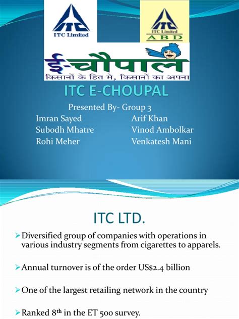 Itc E Choupal Pdf