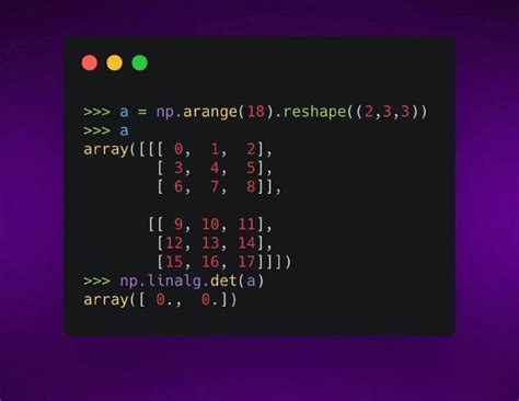 Работа с numpy linalg marketello
