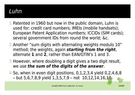 part numbering and id codes general considerations and check digits ppt