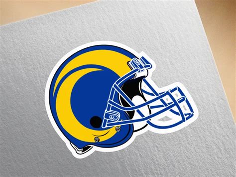 Free Los Angeles Rams Helmet 2020 Years Logo Vector Download Logowik