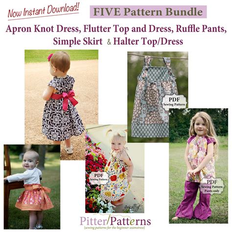 Five Pattern Bundle Instant Download Etsy