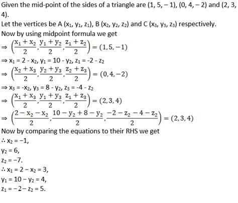 Ncert Exemplar Solutions For Class Maths Chapter Introduction To Three Dimensional