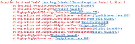 getting an indexoutofboundsexception for arraylist unsure of the issue