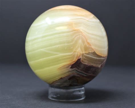 LARGE Green Onyx Crystal Sphere with Stand, 3 Crystal Sphere ('A' Grade ...