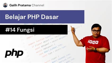 Belajar Php Dasar 14 Fungsi Pada Php Youtube