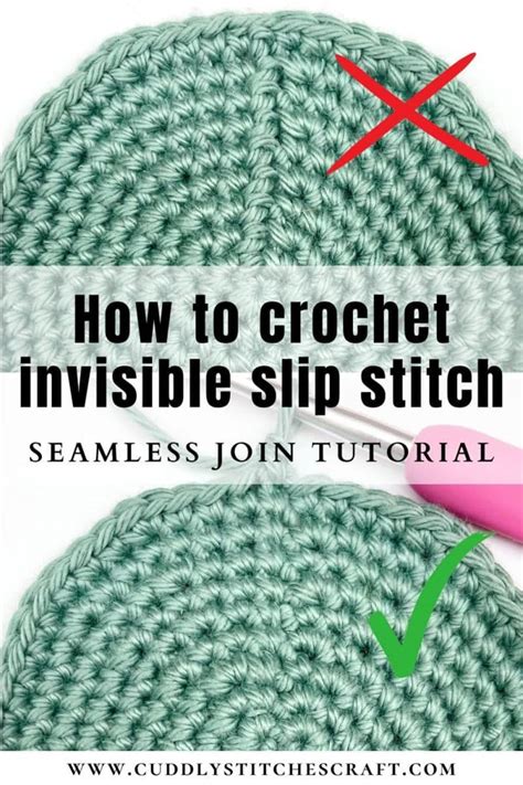 How To Crochet Invisible Slip Stitch Seamless Join Tutorial In 2025 Slip Stitch Crochet