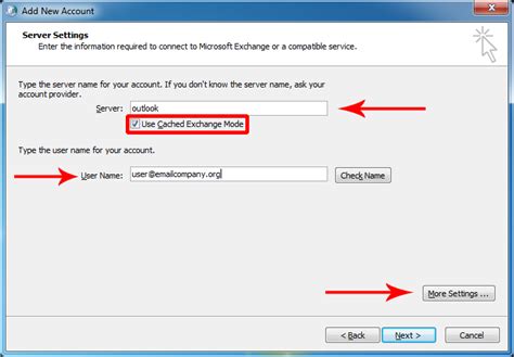 Manually Configure Outlook For Email Hosted On Exchange