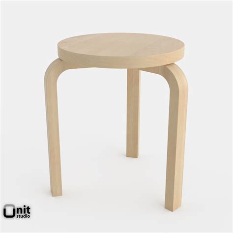 Artek Stool 60 3d Model Cgtrader