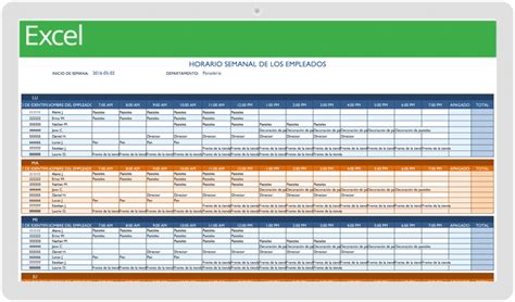 Plantillas Gratuitas De Cronograma Semanal Para Excel 2023