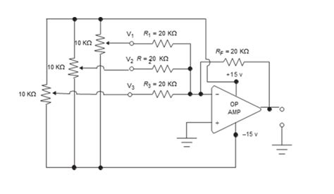 Solved A Compute The Output Of The Summing Amplifier For