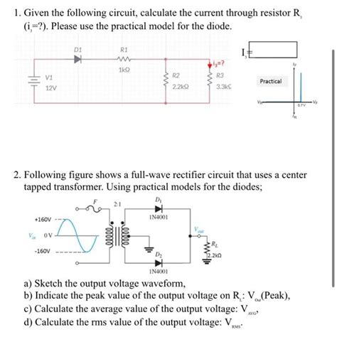 Solved 1 Given The Following Circuit Calculate The Current Chegg