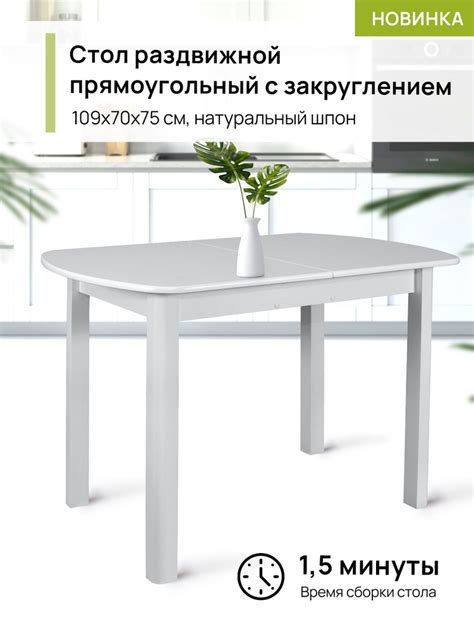 Стол обеденный Мебельная фабрика АЛИСА Раздвижной Стол кухонный ...