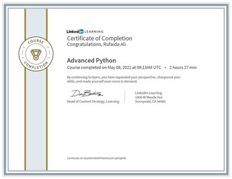 Advanced Python At Linkedin Python Rufaida Ali