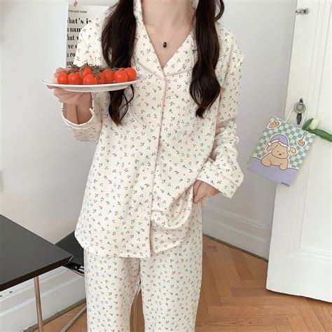조이걸 체리 도톰 겨울잠옷 파자마 세트 홈웨어