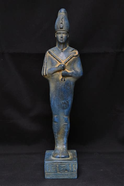 Egyptian Statue Of God Osiris Lord Of The Dead Stone Made In Egypt Etsy