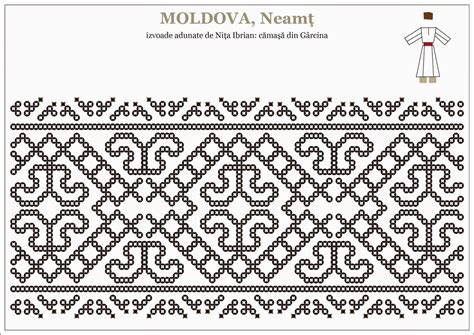 Romanian Traditional Motifs Moldova Neamt Garcina