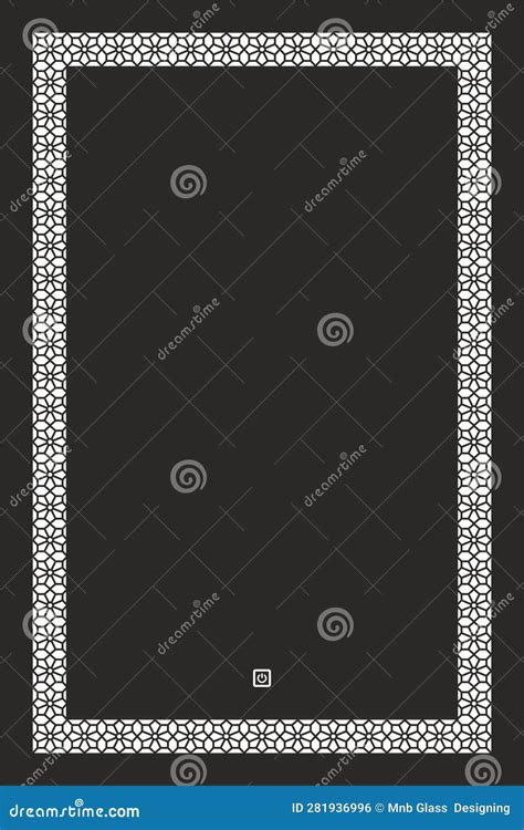 Led Mirrors Glass Border Design Vector Cdr 向量例证 插画 包括有 设计 蚀刻 281936996