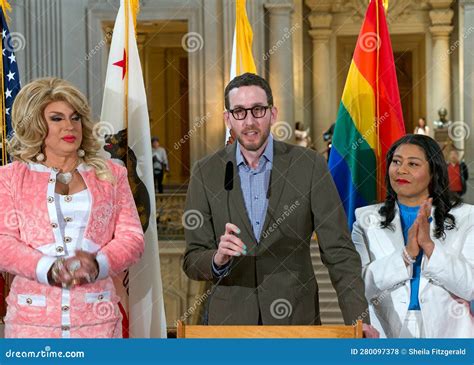 Senator Scott Wiener Speaking At A Press Conf To Kick Off San Francisco