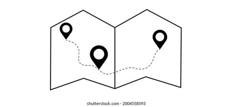 Map Pointers Vector Illustration Stock Vector Royalty Free 2004558593
