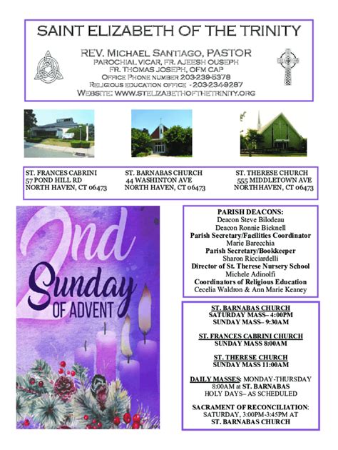 Fillable Online Parish Deacons Fax Email Print Pdffiller