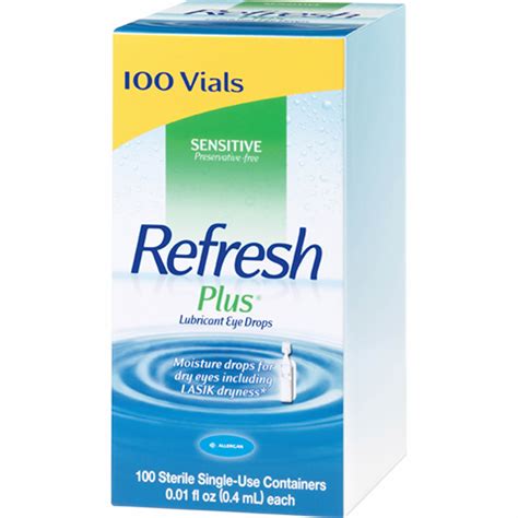 Refresh Plus Eye Drops 100 Ct 0 01 Fl Oz Bjs Wholesale Club