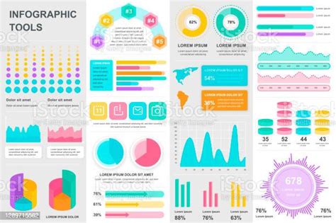 인포그래픽 Ui Ux Kit 요소를 번들로 묶습니다 다른 차트 다이어그램 워크플로우 순서도 타임라인 구성표 마케팅 아이콘 그래프 및 막대 디자인 템플릿 0명에 대한 스톡