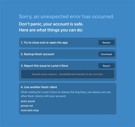 Error Handling Nostr Design