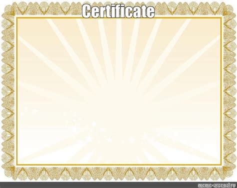 Сomics Meme Certificate Comics Meme