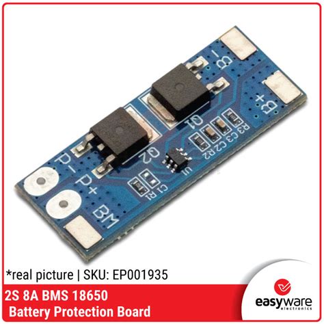 Jual 2s 8a Bms Li Ion Lithium 18650 Battery Protection Board Bms 2s 8a 7 4v Shopee Indonesia
